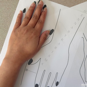 Henna Hand Templates: Practice Art Planner (PDF Download) - Etsy