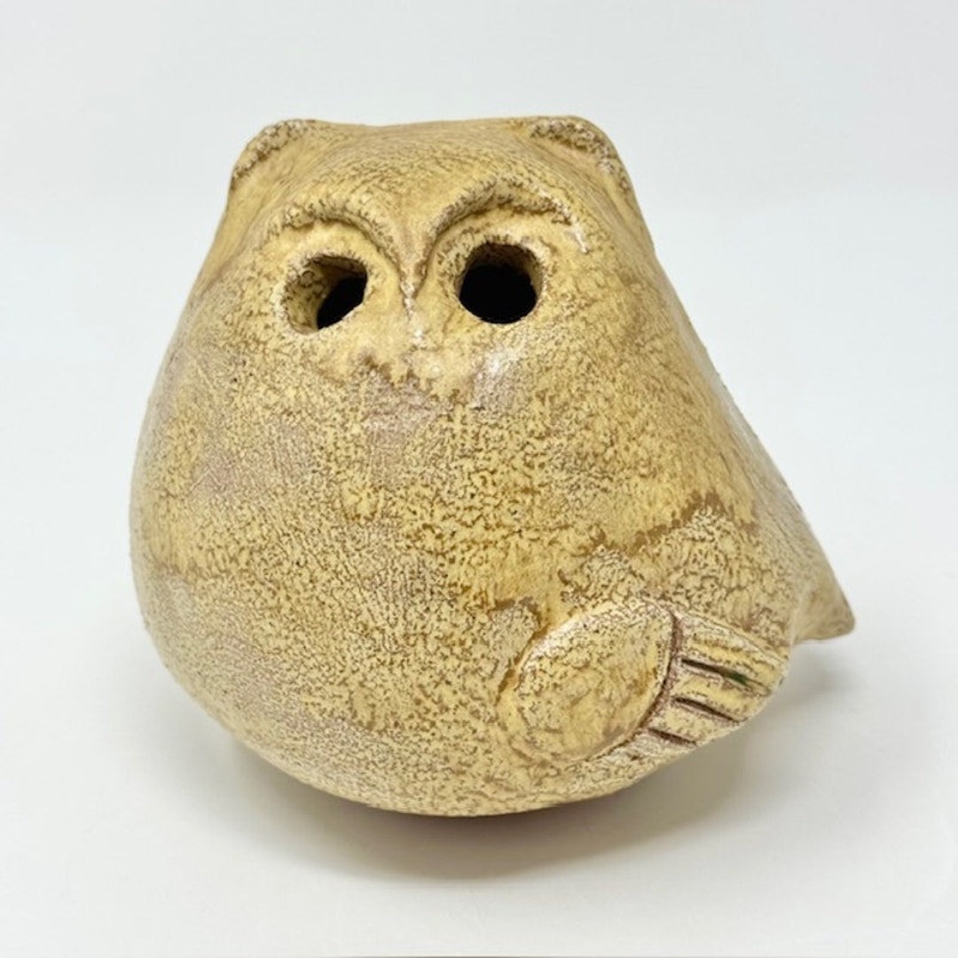 Vintage 1970s Mary Fortna Signed MCM Owl Studio Pottery Figurine ...