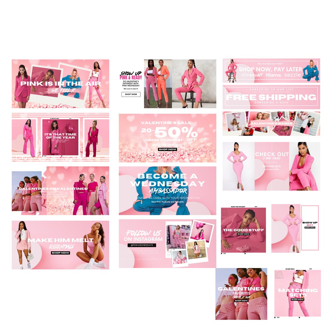 WIX or Shopify Theme Pre-made Banner Templates Step-by-step - Etsy