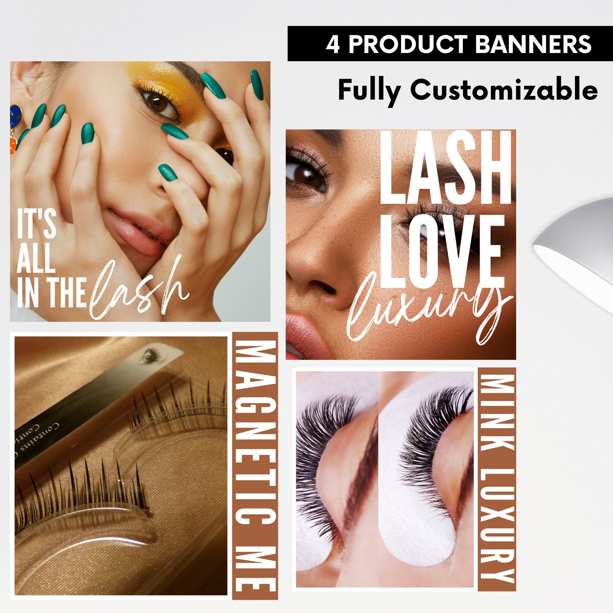 Website Pre-made Banner Templates | Gold | Step-by-step Guide ...