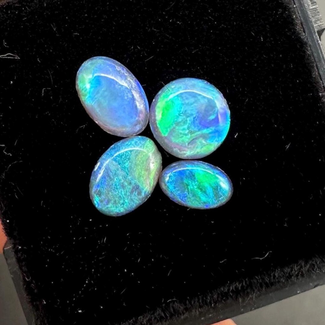 Mixed Lot Australian Black Opals, Blue Green Fire Opals, Loose Opals ...