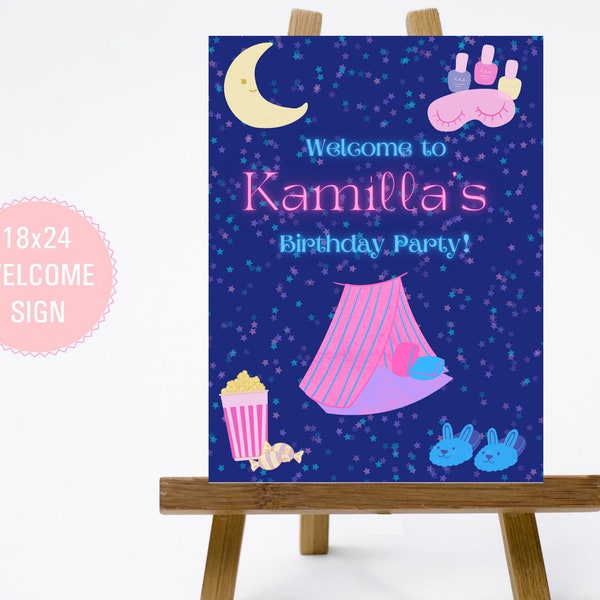 Pajama Party Sign - Etsy