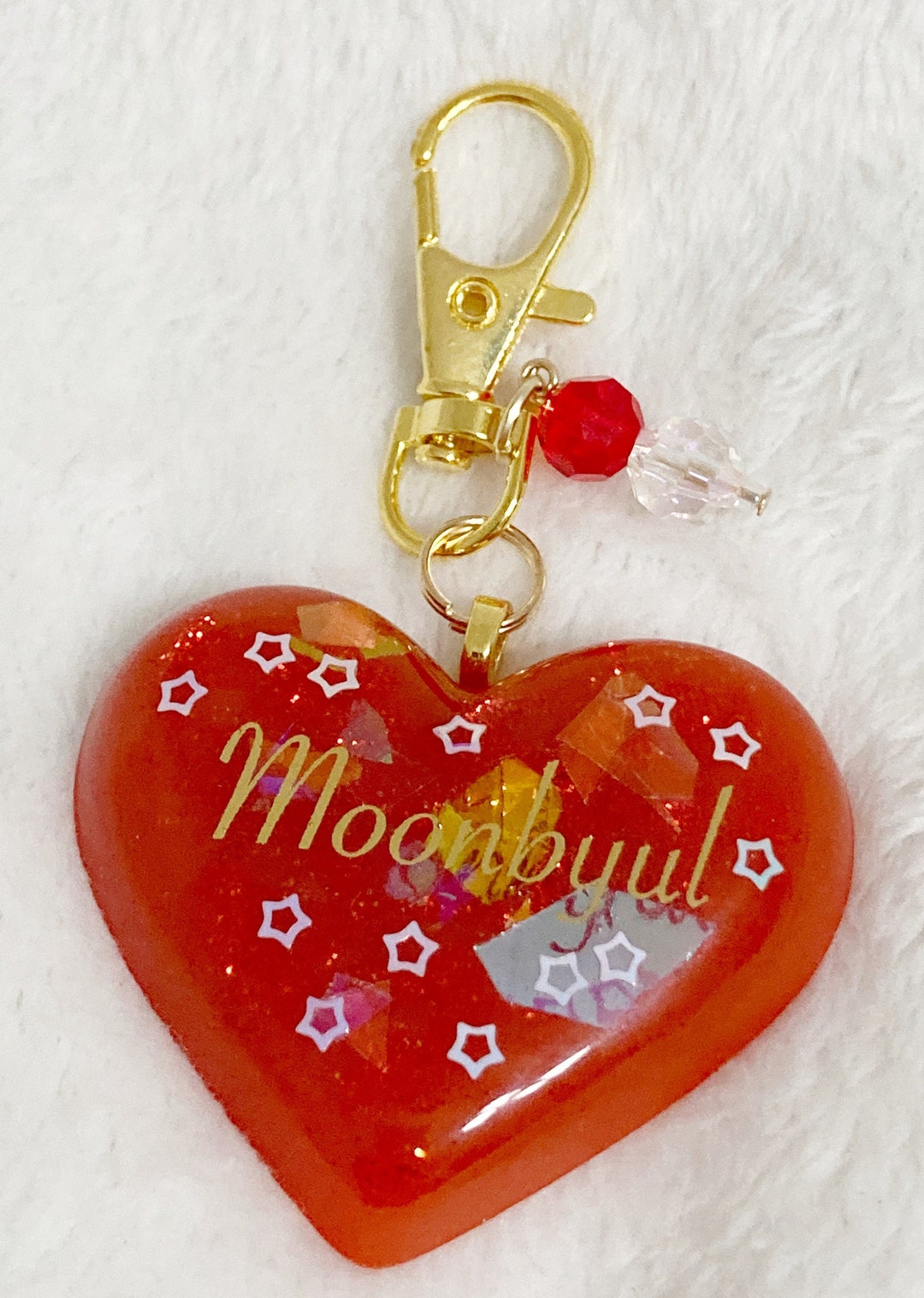 K-pop Mamamoo Moonbyul Resin Heart Keychain - Etsy