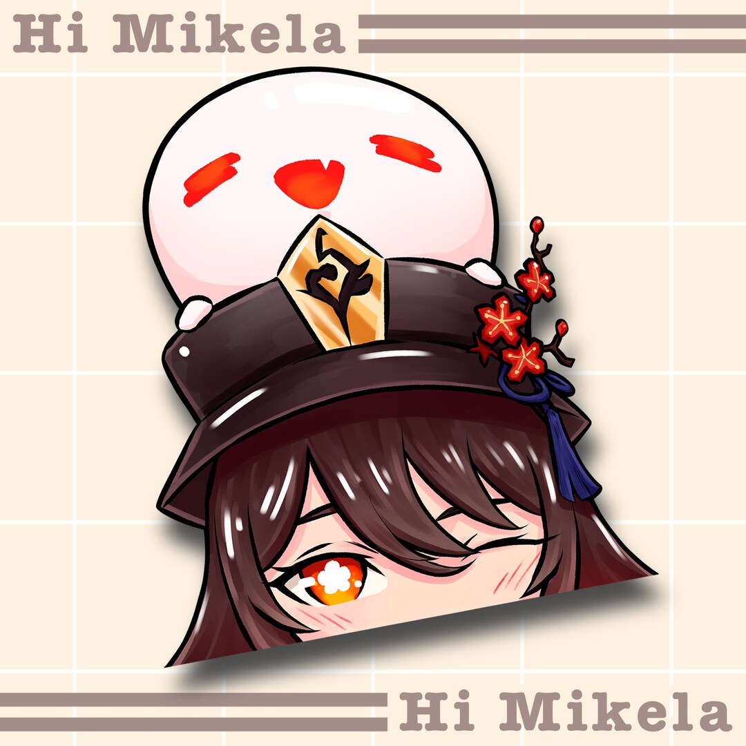 Genshin Impact Hu Tao Decal Sticker - Etsy