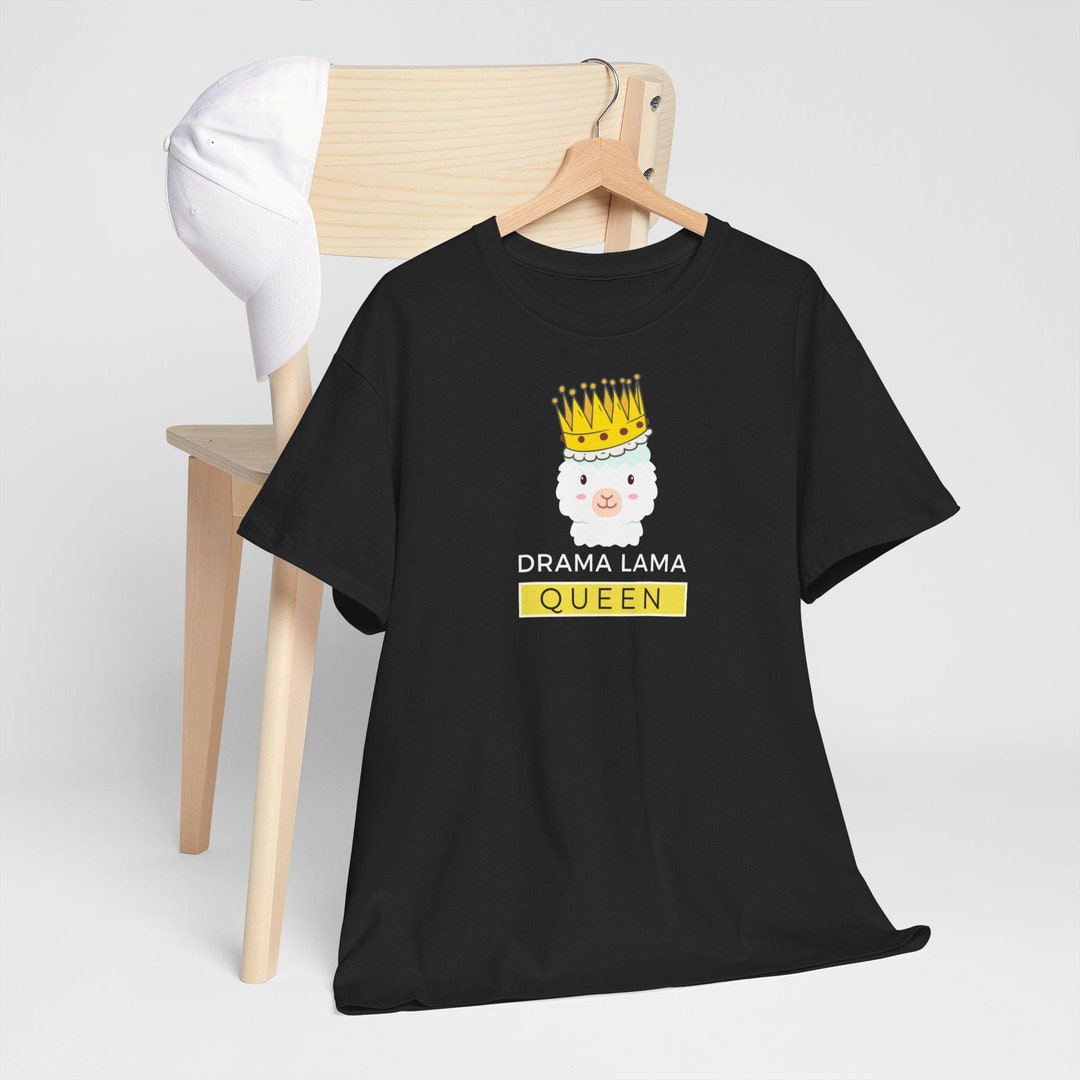 Drama Lama Queen Funny Lama T-shirt, Drama Queen, Funny Women's T-shirt ...