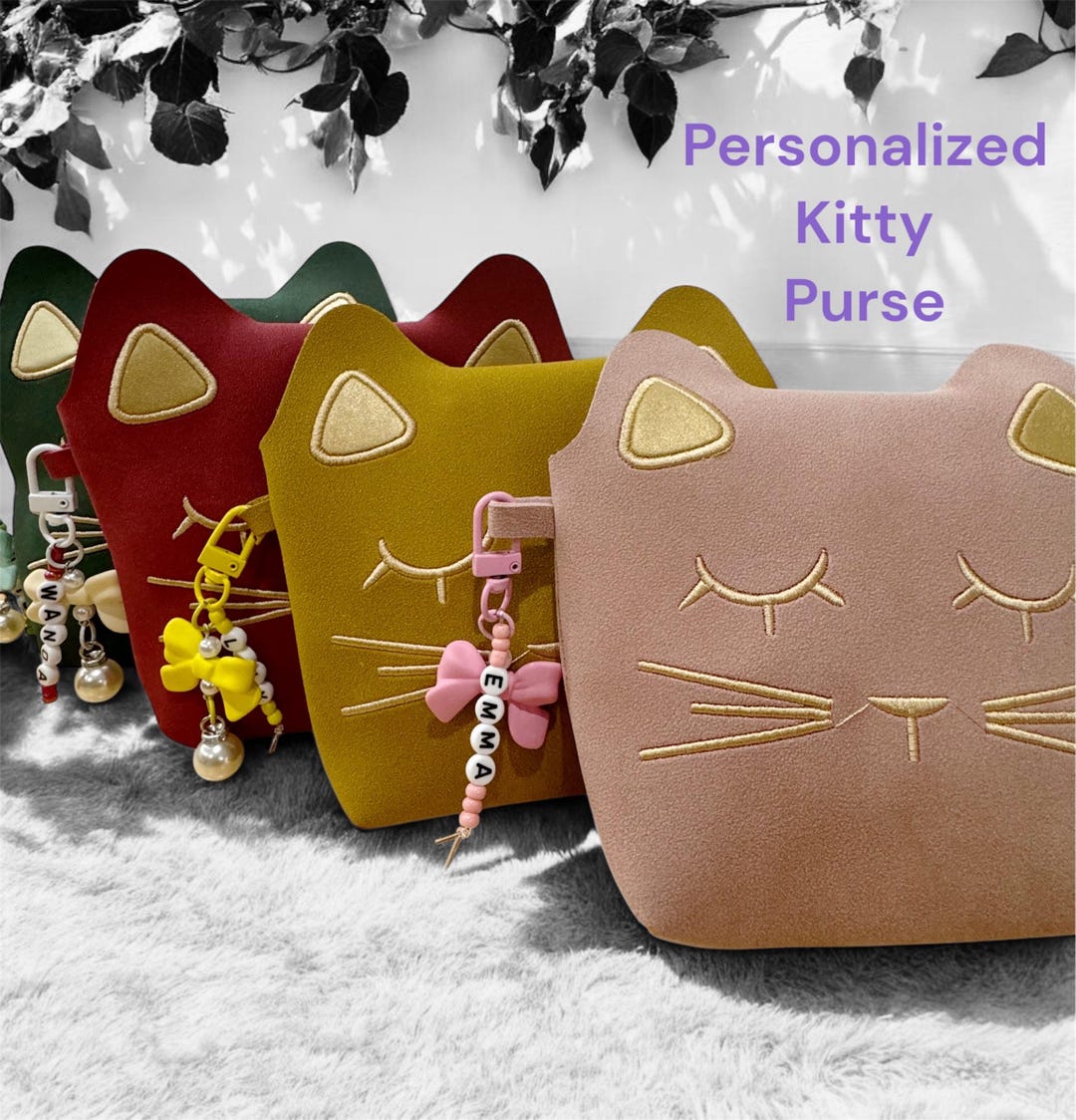 Toddler Girls Personalized Purse /crossbody Bag With Keychain and Name ...