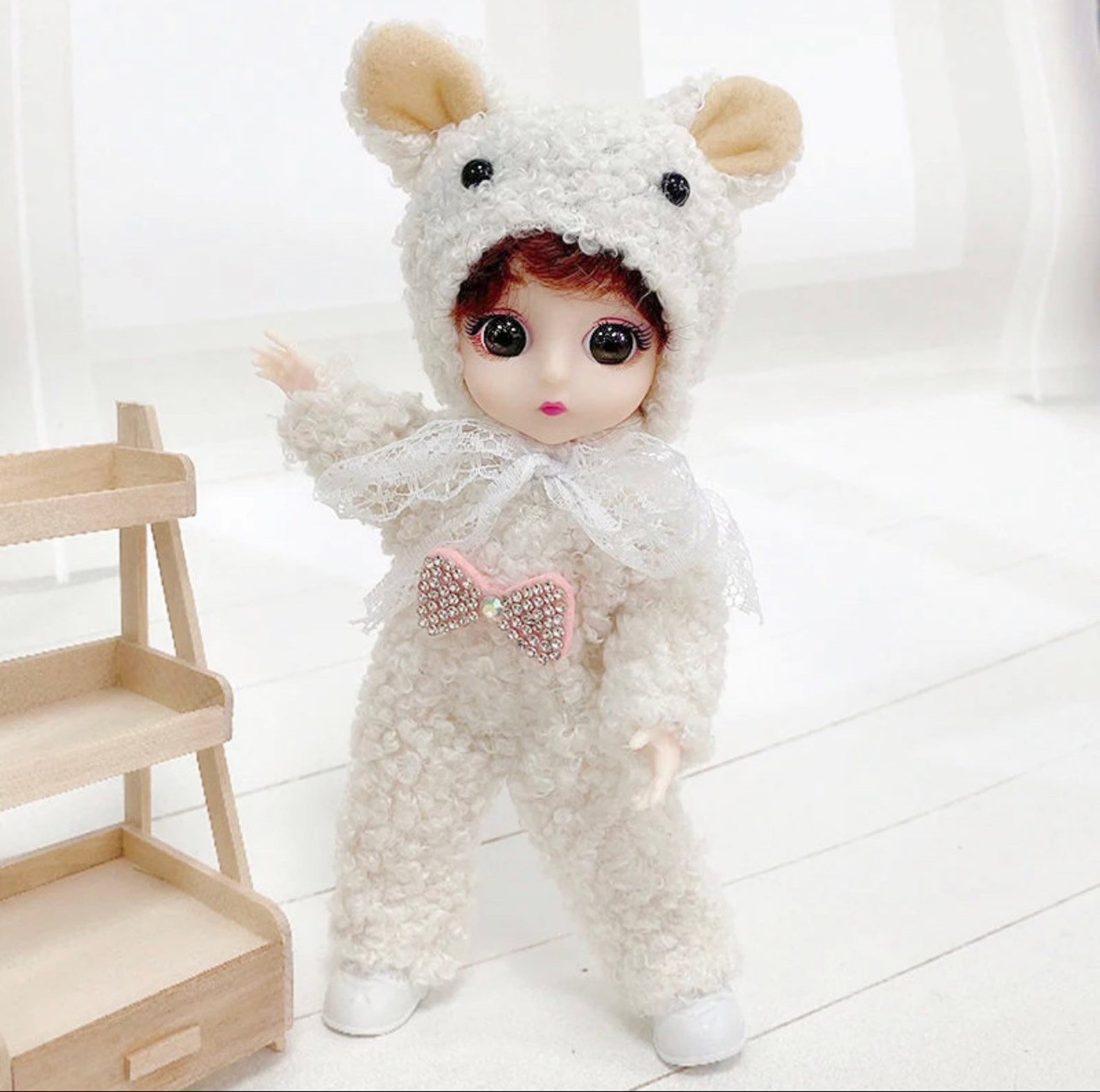 Premium Girl Toy BJD Mini Doll 13 Movable Joint 3D Big Eye - Etsy