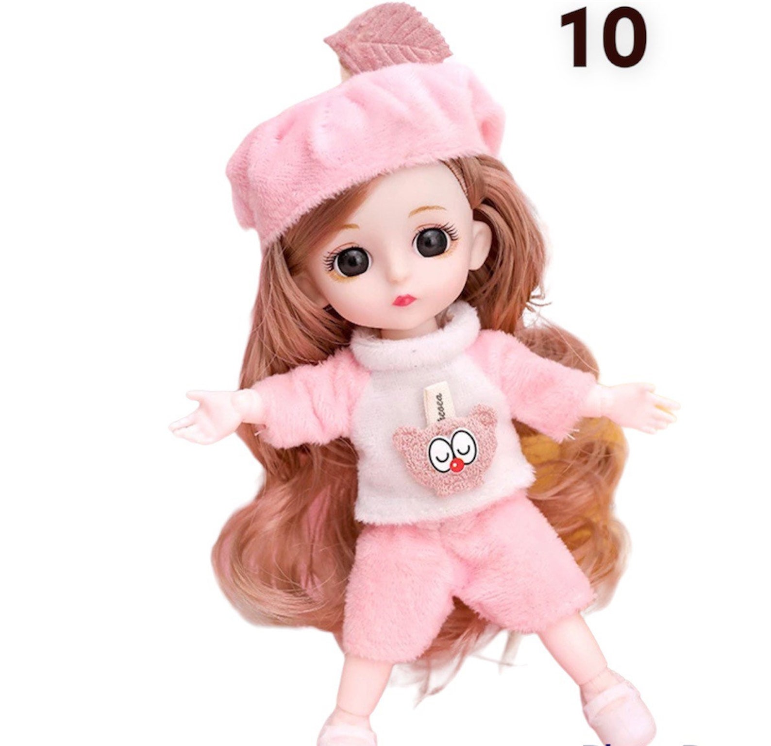 Premium Girl Toy BJD Mini Doll 13 Movable Joint 3D Big Eye - Etsy