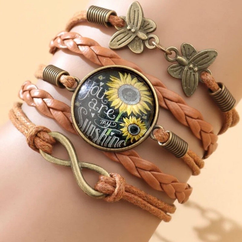 Sunflower Bracelet - Etsy