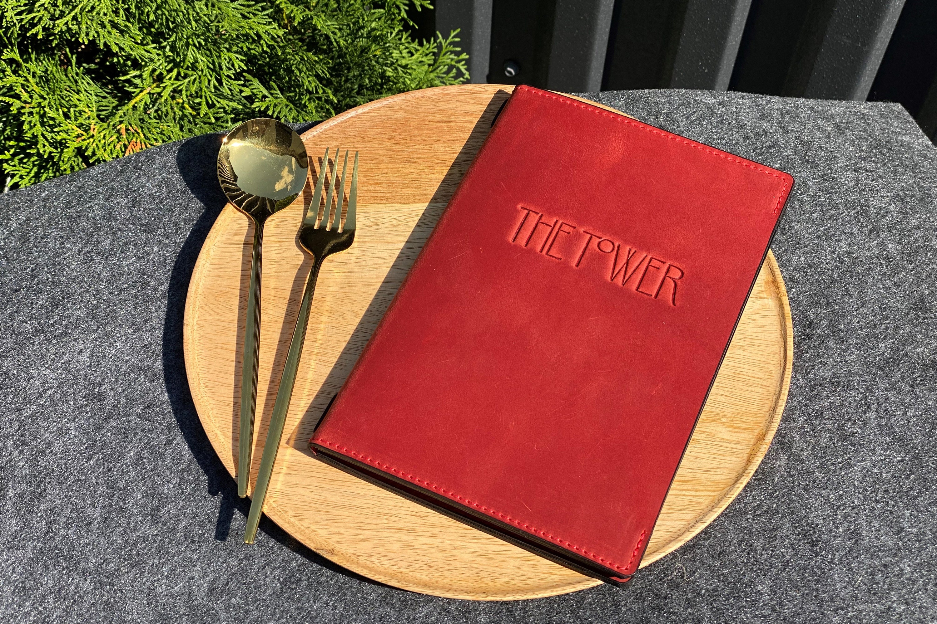 Leather Menu Folder Leather Menu A5 A4 Leather Menu Cover - Etsy