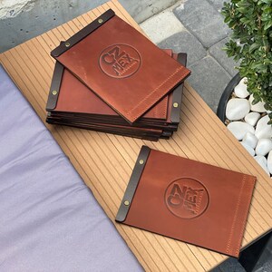 Menu Folder, Leather Menu A4 A5, Leather Menu Cover, Custom Menu Cover ...