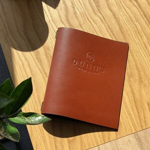 Embossed Leather Menu Holder: Restaurant Menu Cover, A4/A5 - Etsy