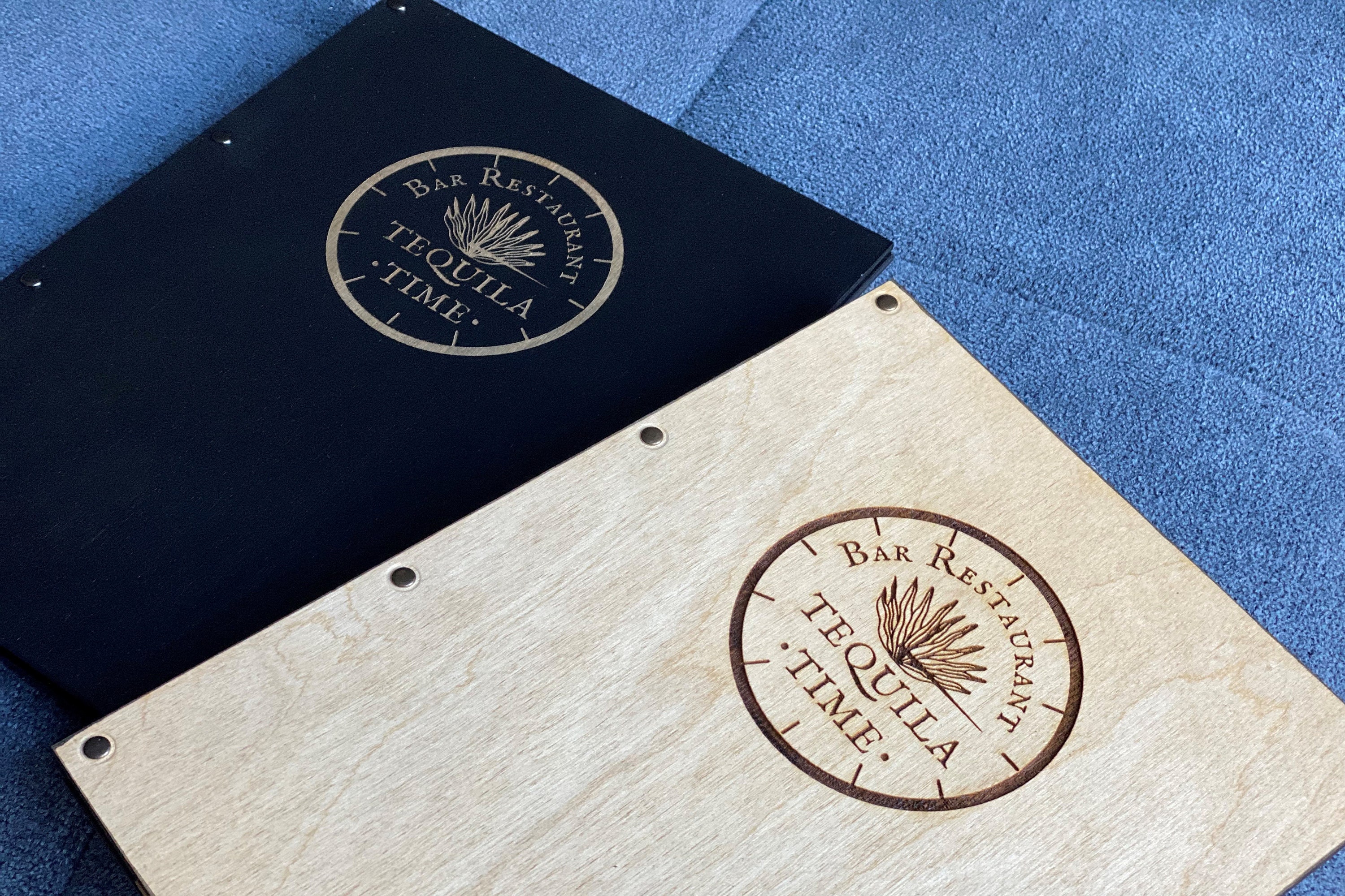 Menu Folder Leather Menu A4 A5 Leather Menu Cover Custom - Etsy