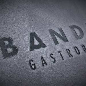 Leather Menu Holder A4 A5, Menu Cover With Embossing, Restaurant Menu ...