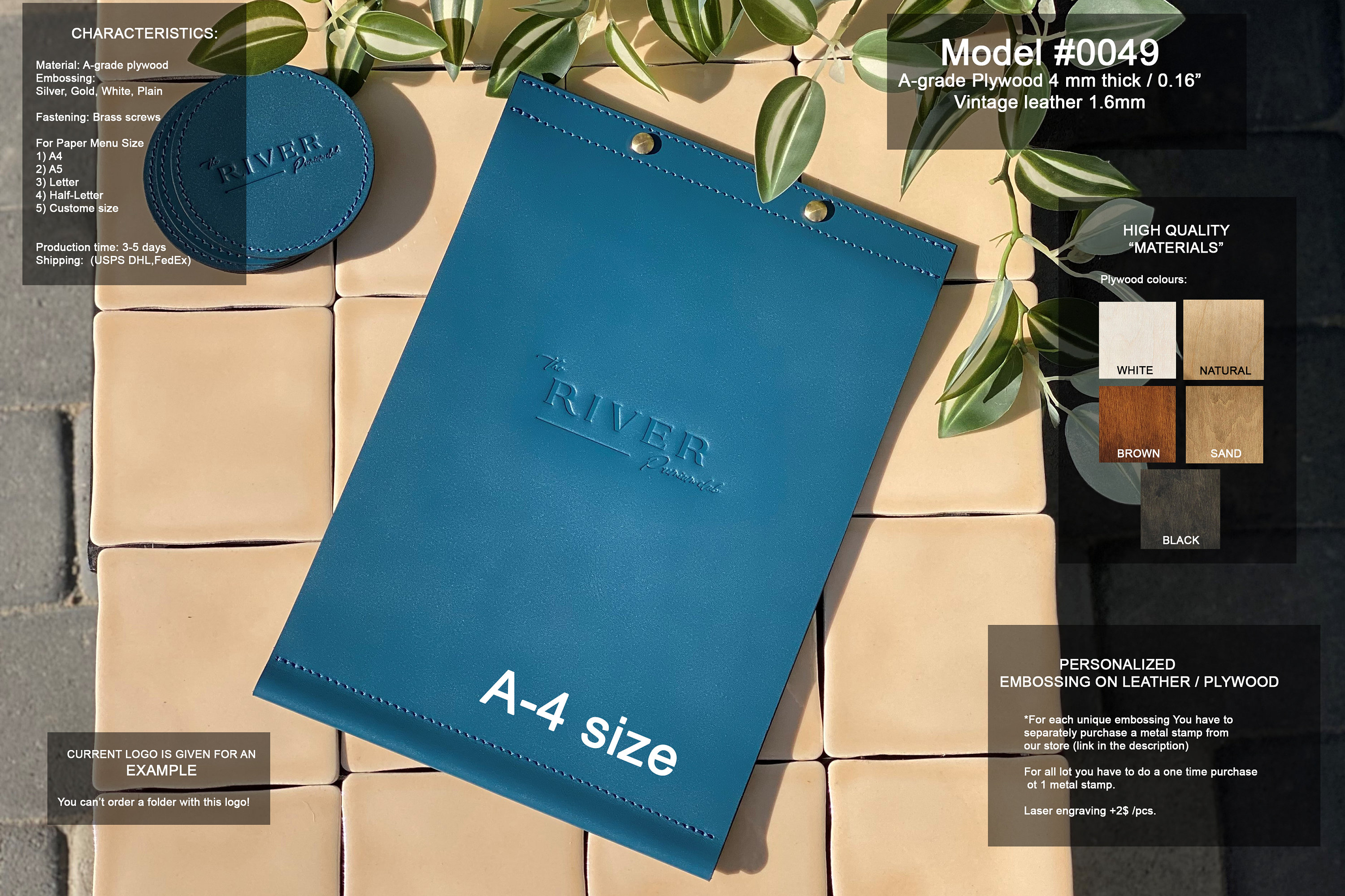 Menu-folder Menu Holder Restaurant Menu Folder Menu Board - Etsy