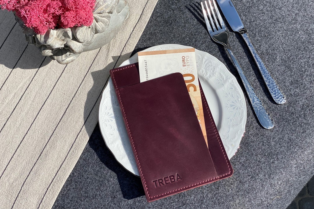 Leather Bill Holder, Leather Check Holder, Leather Check Holder With ...