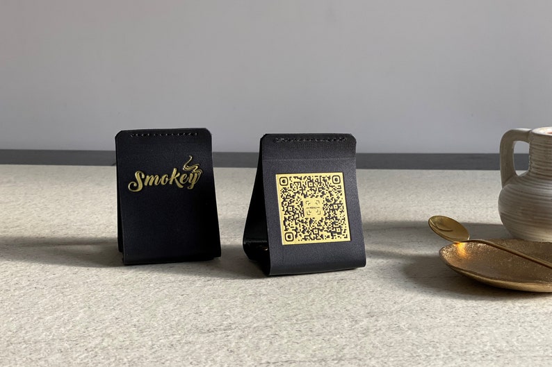 QR Code Menu Sign Scan to View Menu Cafe Sign Leather Menu - Etsy UK