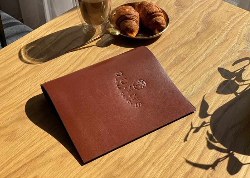 Leather Menu A4-A5 Menu Holder With Embosing Restaurant Menu - Etsy