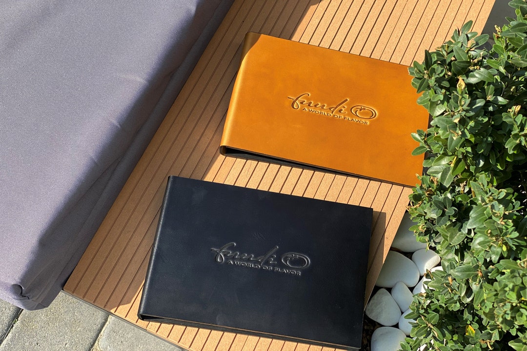 Leather Menu A4 A5 With Ring Binder Mechanism, Leather Menu Cover ...