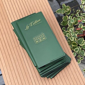 Leather Bill Holder. Leather Check Holder With Embossing. Check ...