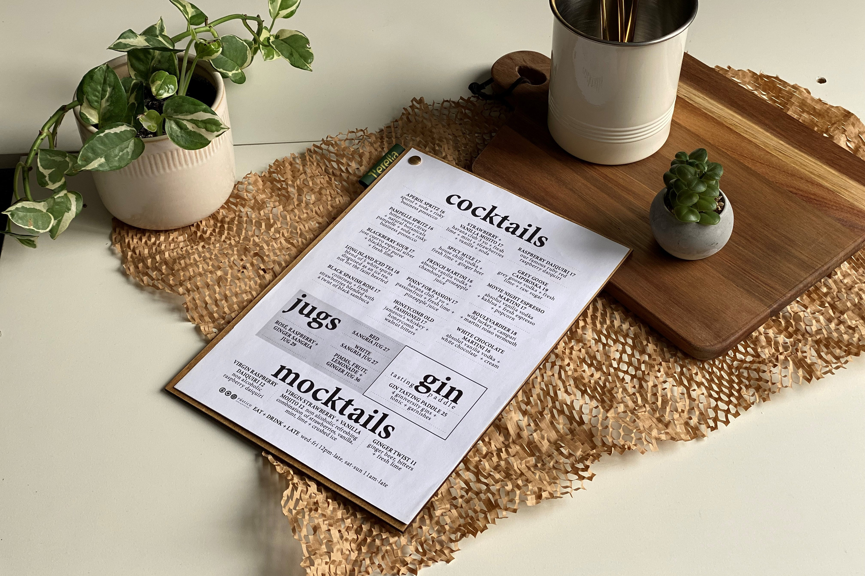 Menu Folder Leather Menu A4 A5 Leather Menu Cover Custom - Etsy