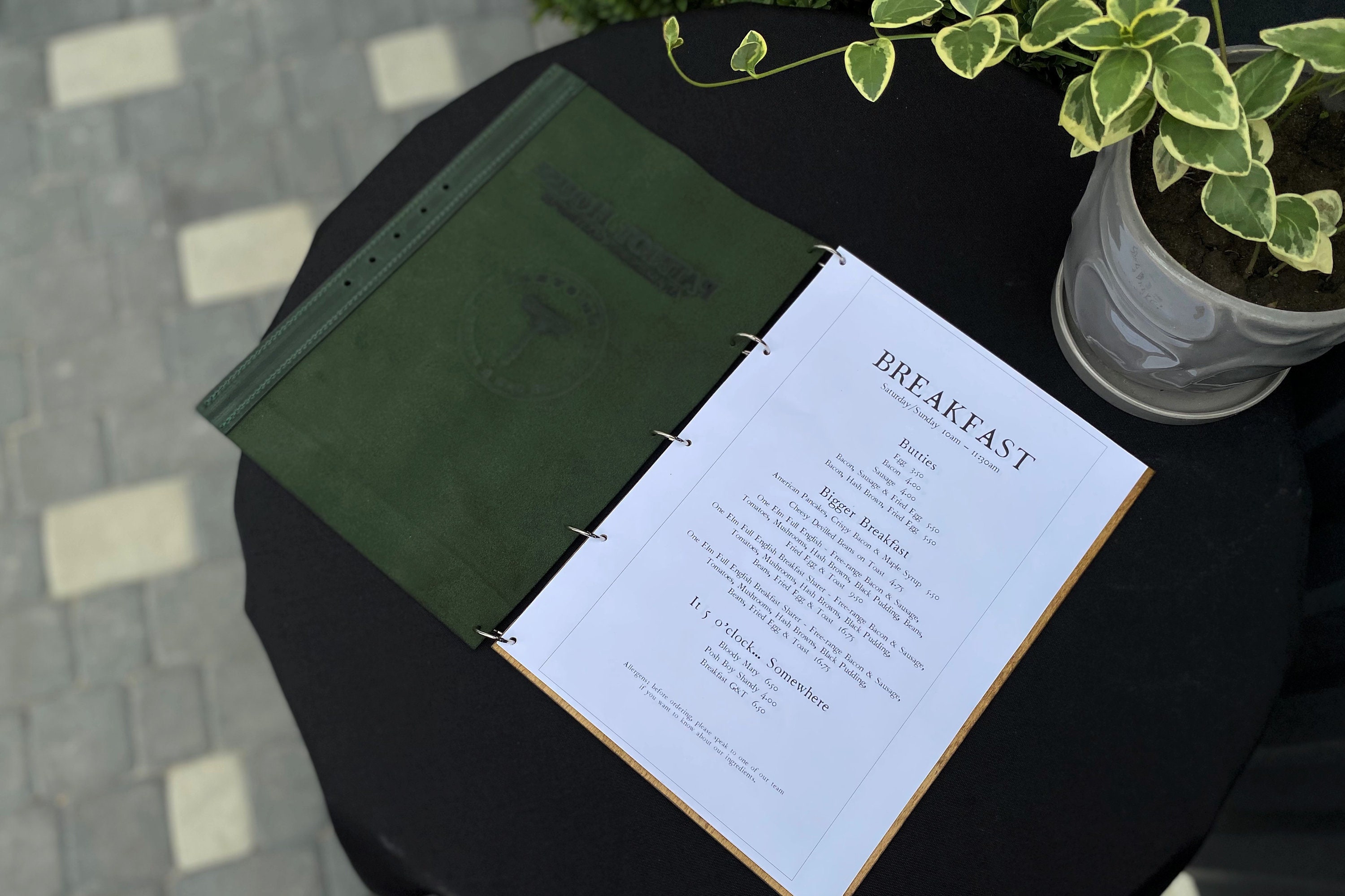 Restaurant Menu Cover Genuine Leather Menu Holder Leather - Etsy