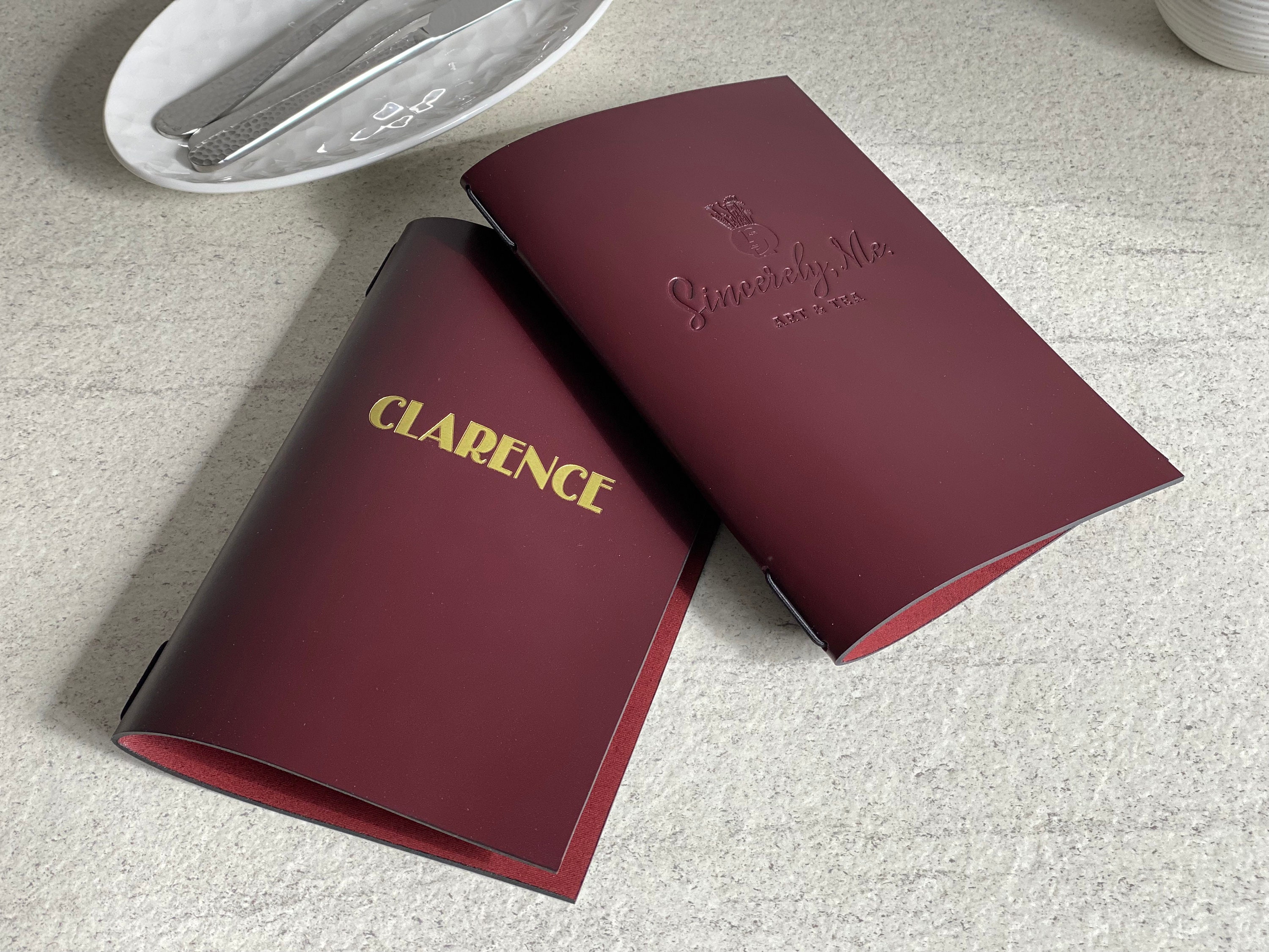 Leather Menu A4-A5 Menu Holder With Embosing Restaurant Menu - Etsy