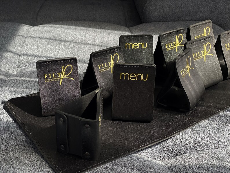 QR Code Menu Sign Scan to View Menu Cafe Sign Leather Menu - Etsy