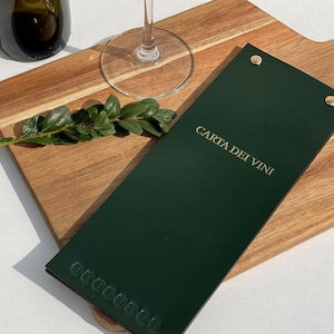 Menu-folder for Wine List, Menu Holder, Restaurant Menu Folder, Menu ...