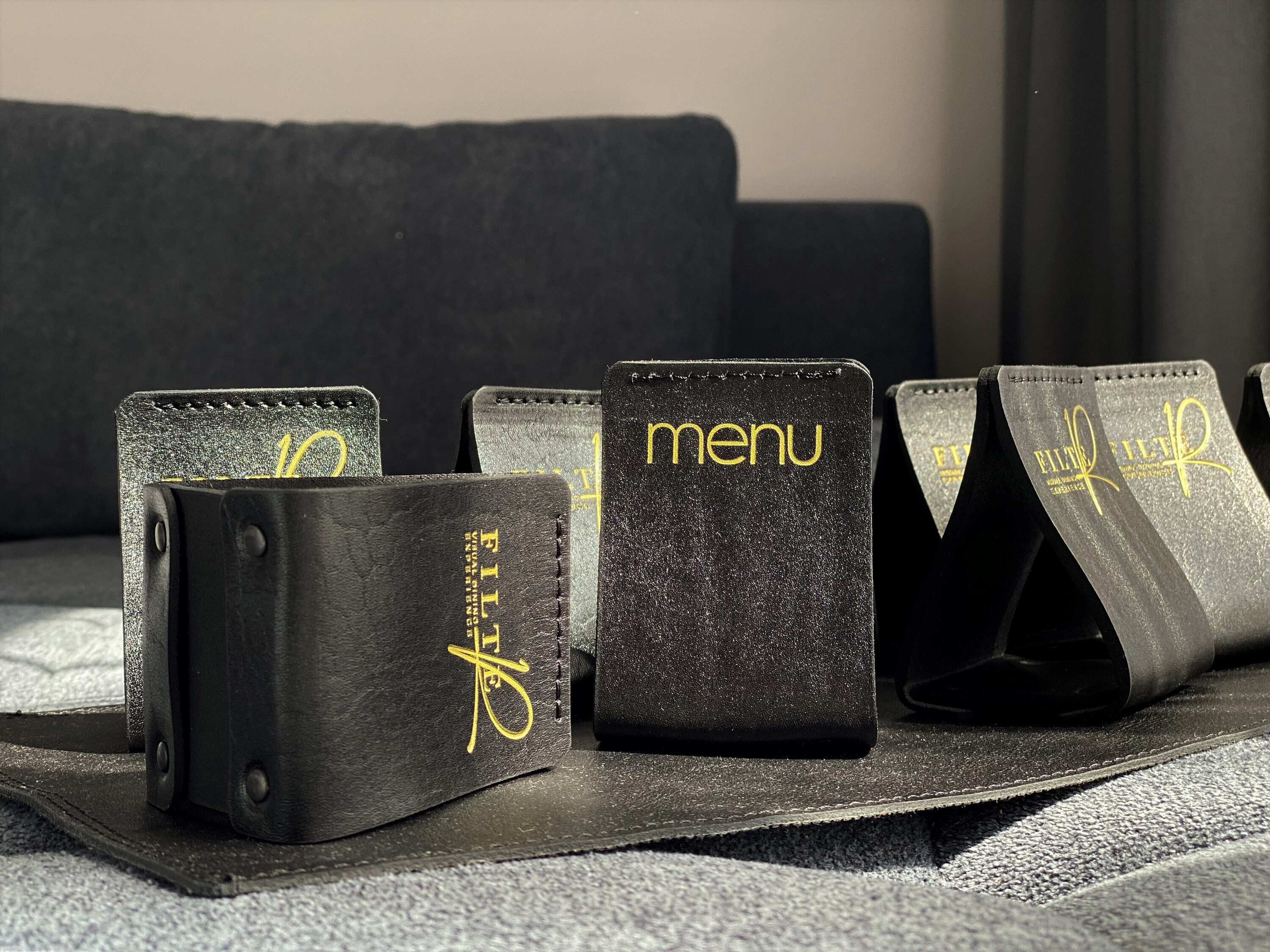 QR Code Menu Sign Scan to View Menu Cafe Sign Leather Menu - Etsy