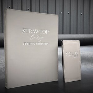 Leather Menu A4 A5 With Ring Binder Mechanism Menu Holder With - Etsy