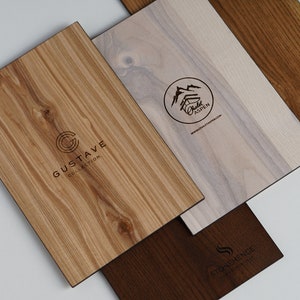 Ashwood Menu Holder With Binder, Menu Folder, Wooden Menu A5, Half ...