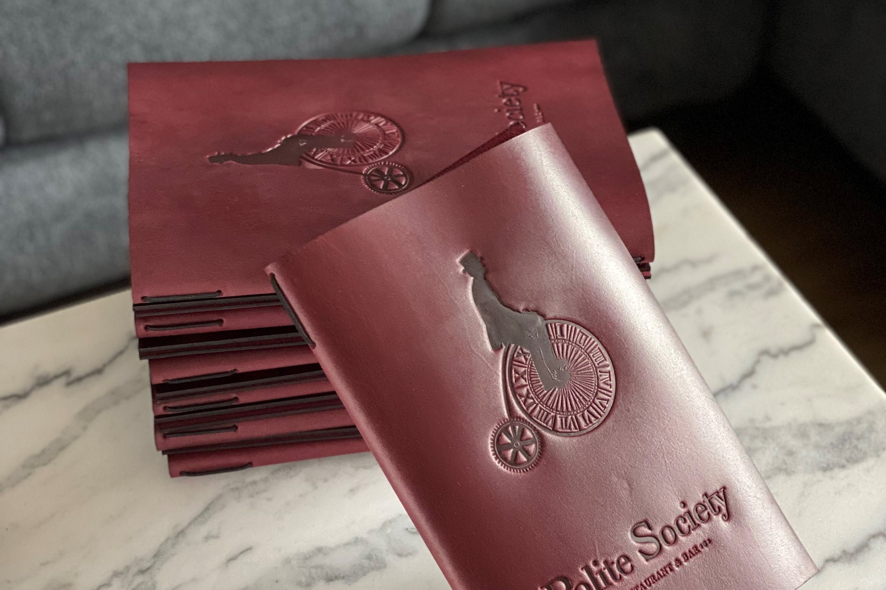 Leather Menu A4-A5 Menu Holder With Embosing Restaurant Menu - Etsy ...