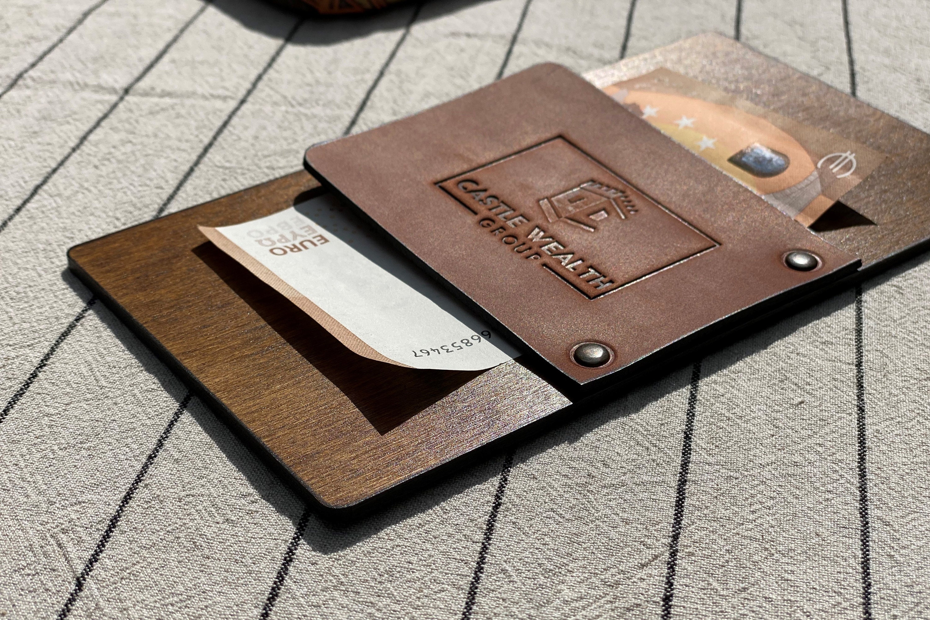 Leather Bill Holder Leather Check Holder Leather Check - Etsy
