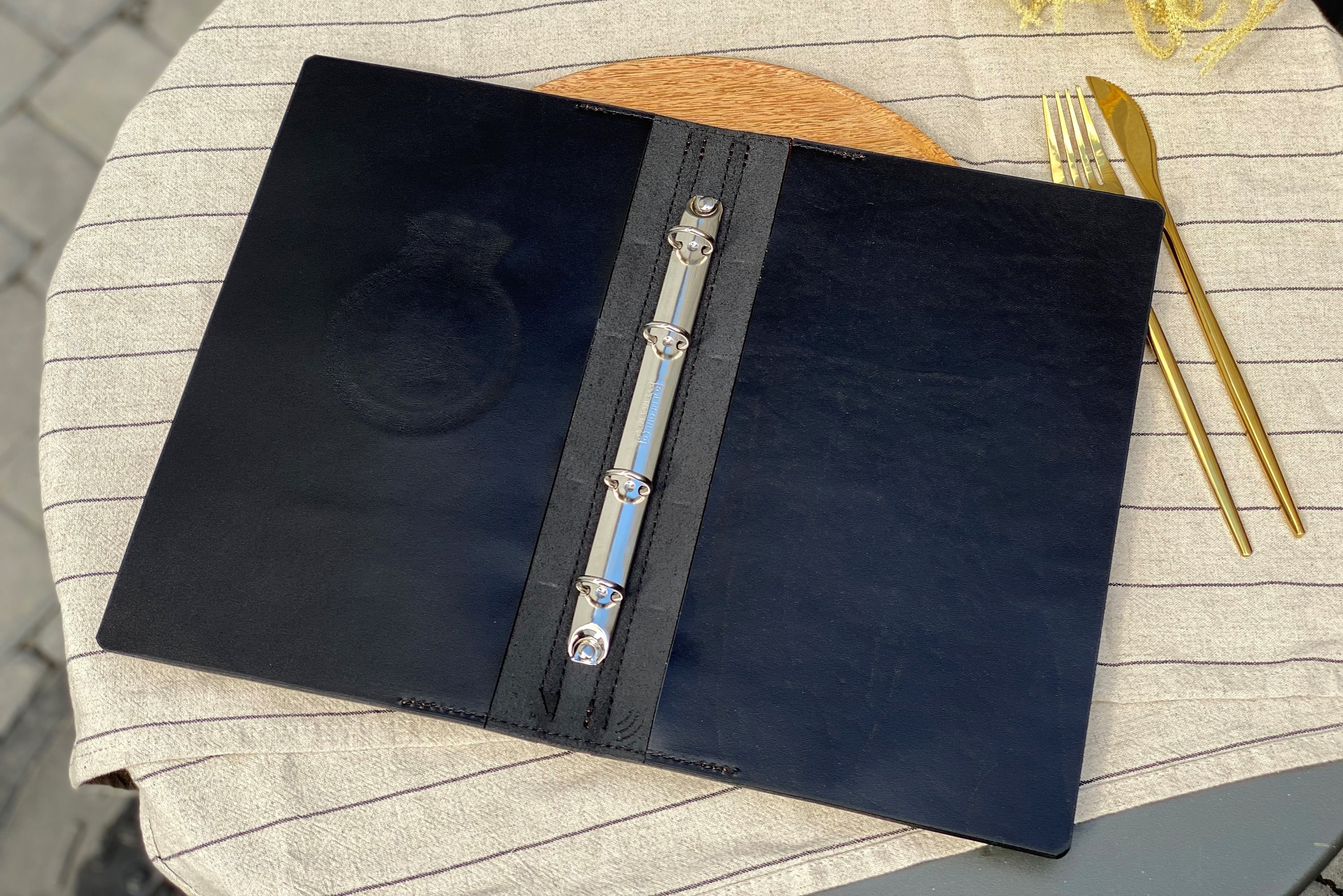 Leather Menu Folder Leather Menu A5 A4 Leather Menu Cover - Etsy