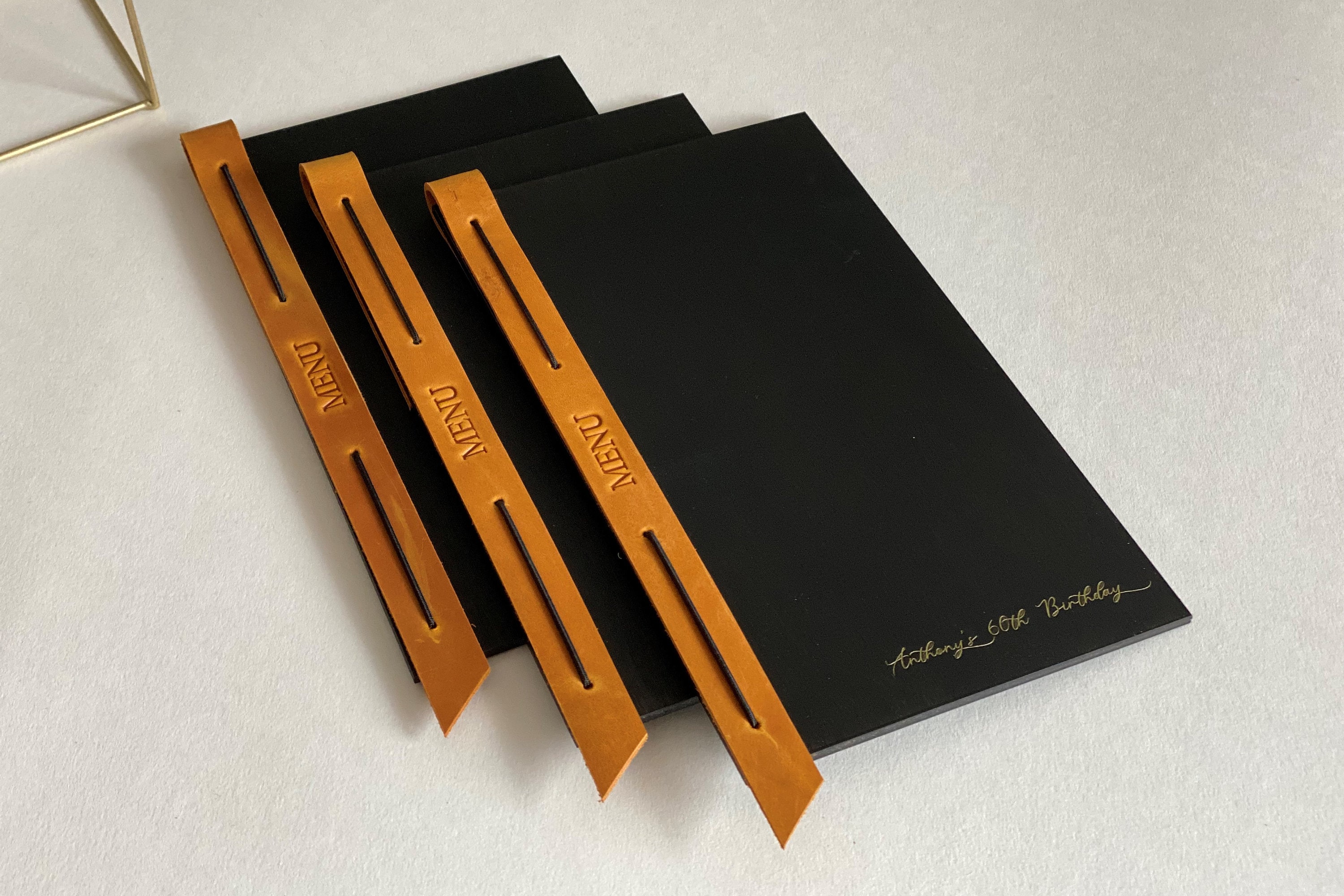 Menu Folder Wooden Menu Legal Size Leather Menu Cover - Etsy