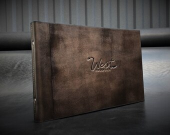 Leather Menu Book Binder - Etsy