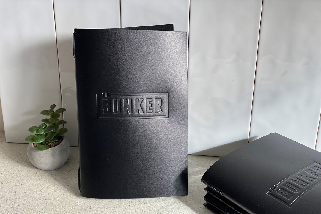 Custom Leather Menu Cover A4/A5 – Personalized Restaurant Menu Holder ...