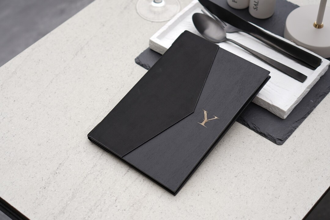 Handcrafted Leather Menu Folder, Menu Folder, Leather Menu A5, Leather ...