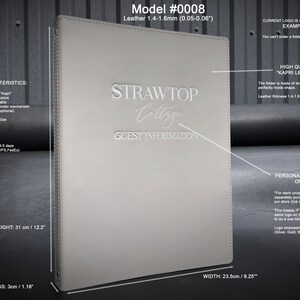 Leather Menu A4 A5 With Ring Binder Mechanism Menu Holder With - Etsy