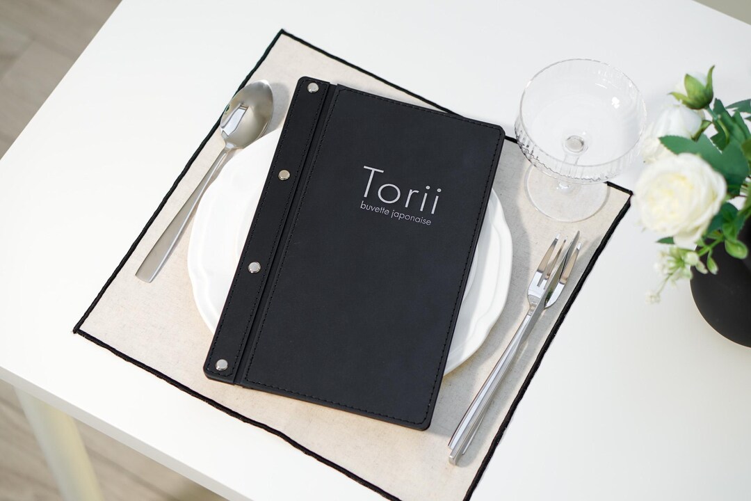 Custom Leather Menu Cover: A4 A5 Restaurant Menu Holder - Etsy