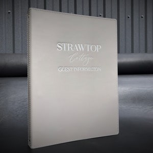 Leather Menu A4 A5 With Ring Binder Mechanism Menu Holder With - Etsy