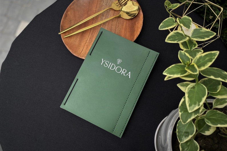 Copertina menu in pelle, Copertina menu A5, Porta menu lettera ...