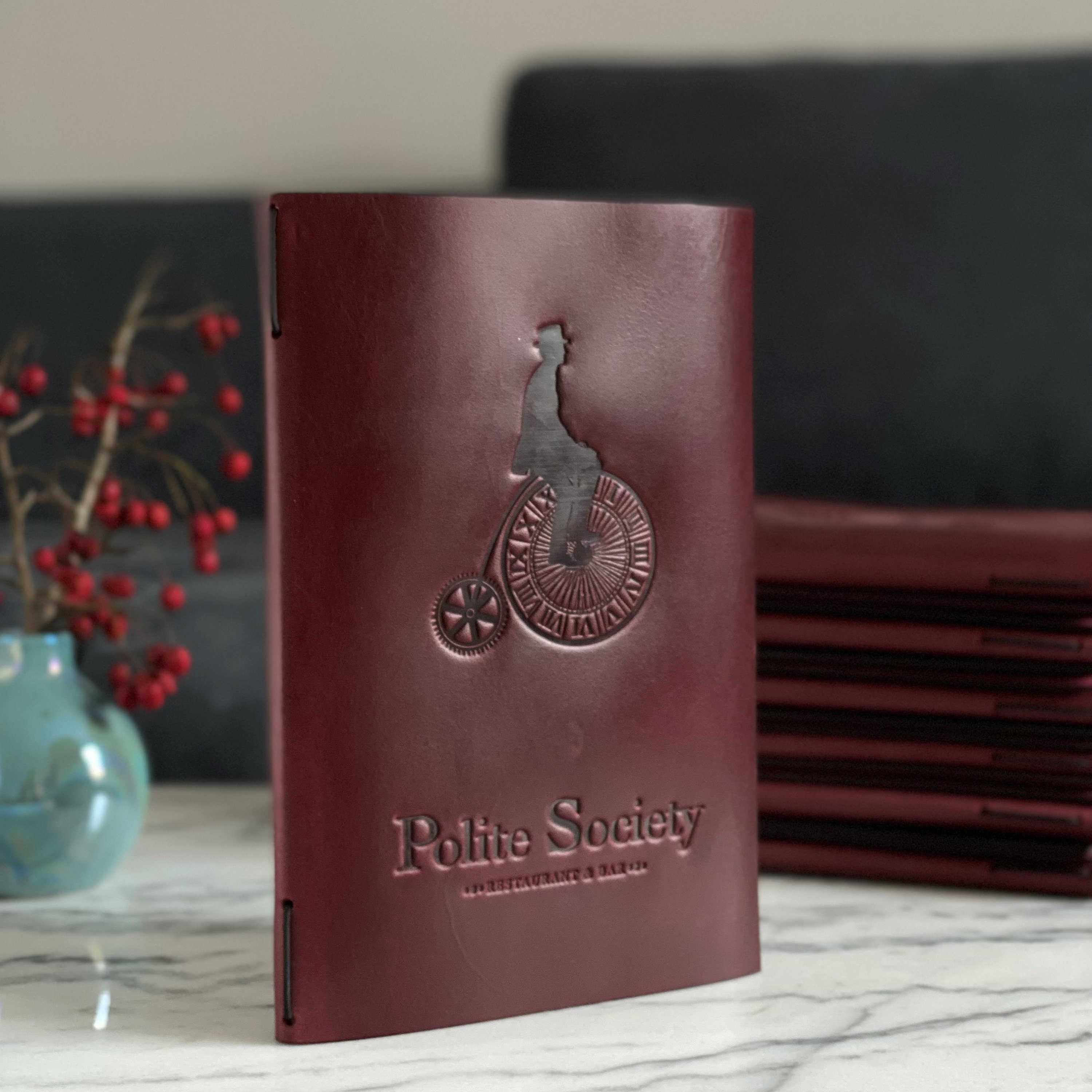 Leather Menu A4-A5 Menu Holder With Embosing Restaurant Menu - Etsy ...
