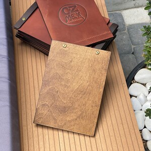 Menu Folder, Leather Menu A4 A5, Leather Menu Cover, Custom Menu Cover ...