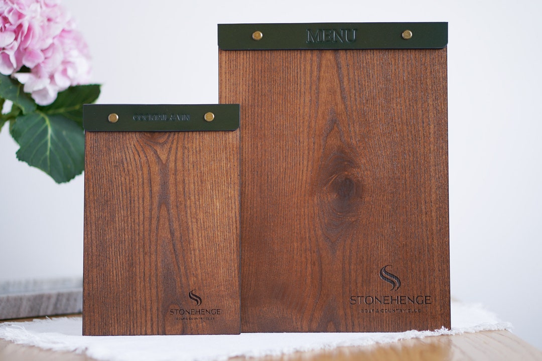 Ashwood Menu Board, Menu Folder, Letter Size Menu Board, A4 Menu Holder ...