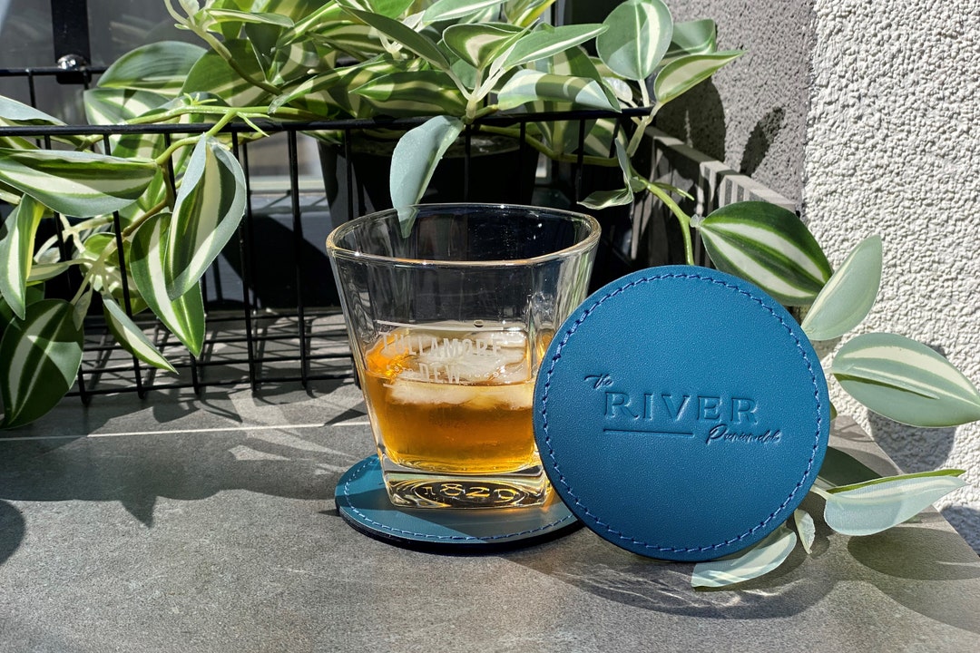 Leather Circle Costers. Pub Costers, Personalization Available. - Etsy ...