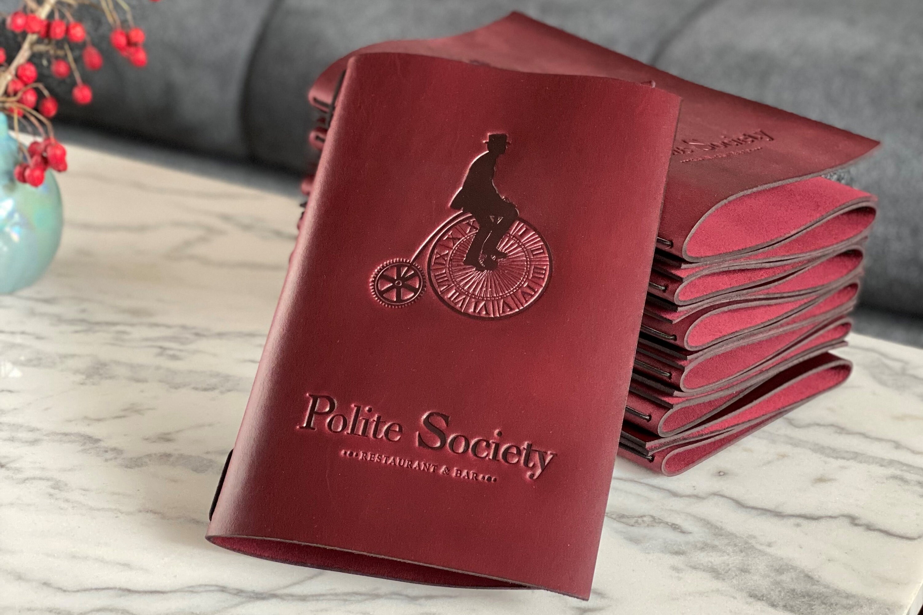 Leather Menu A4-A5 Menu Holder With Embosing Restaurant Menu - Etsy ...
