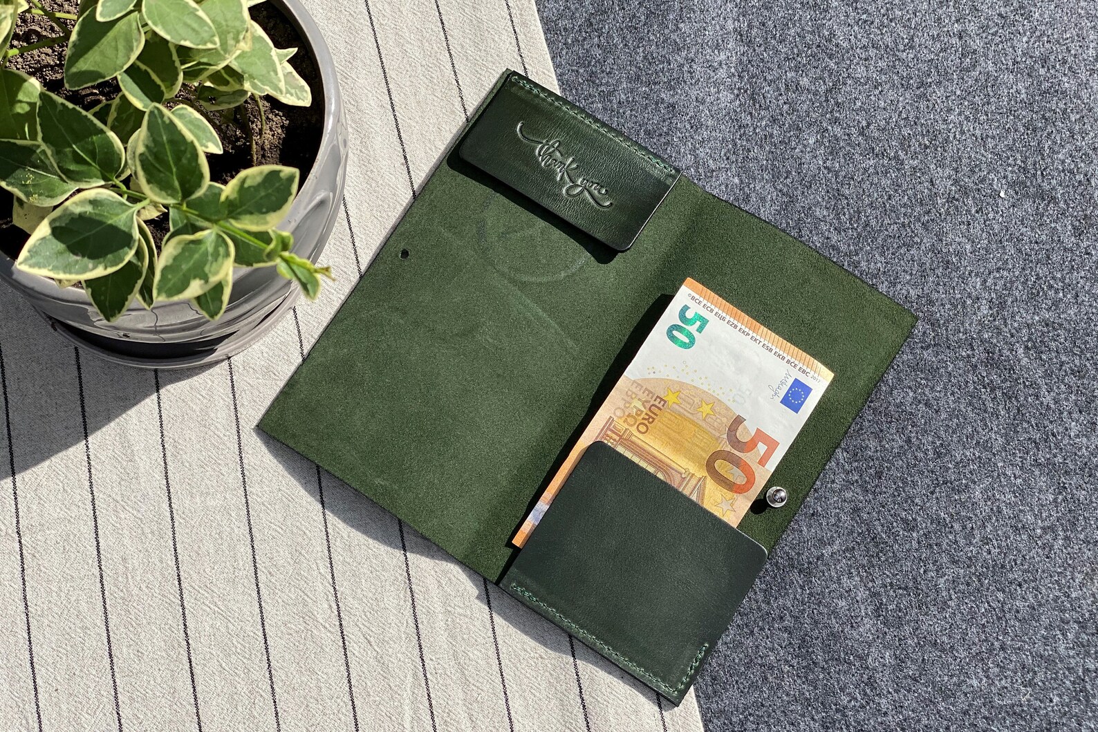 Leather Bill Holder Leather Check Holder Leather Check - Etsy