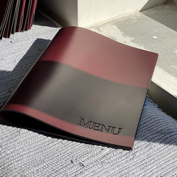 Leather A5 Menu Holder - Etsy